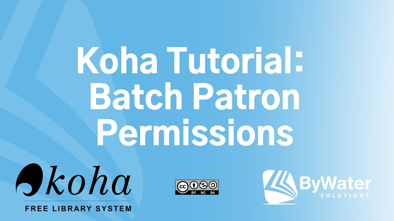 Koha Batch Patron Permissions Modifier Plugin