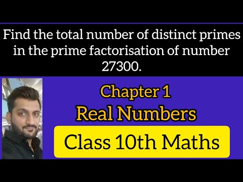 Find the total number of distinct primes in the prime factorisation of a number 27300