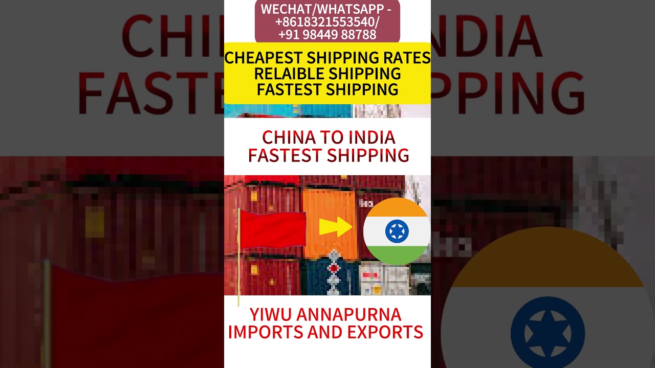 Annapurna fastest shipping agent china to india freight forwarding partner #china  #customsclearance