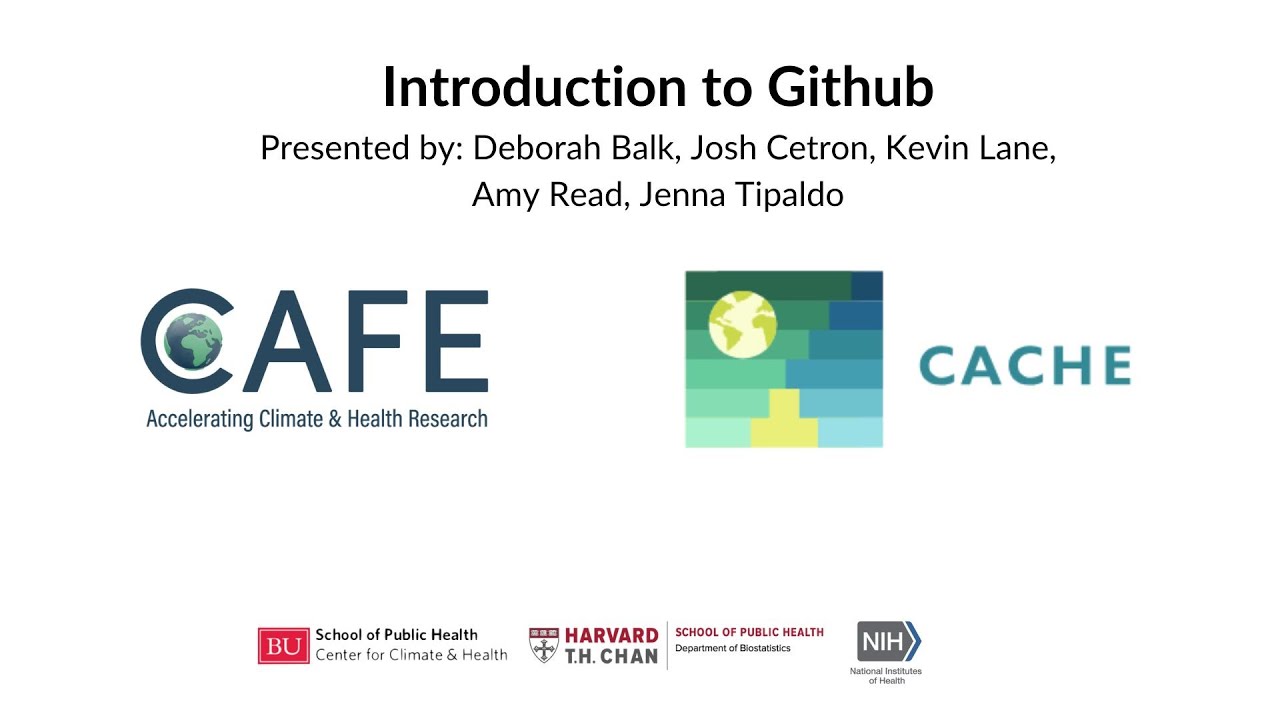 CAFE and CACHE present: Intro to Github