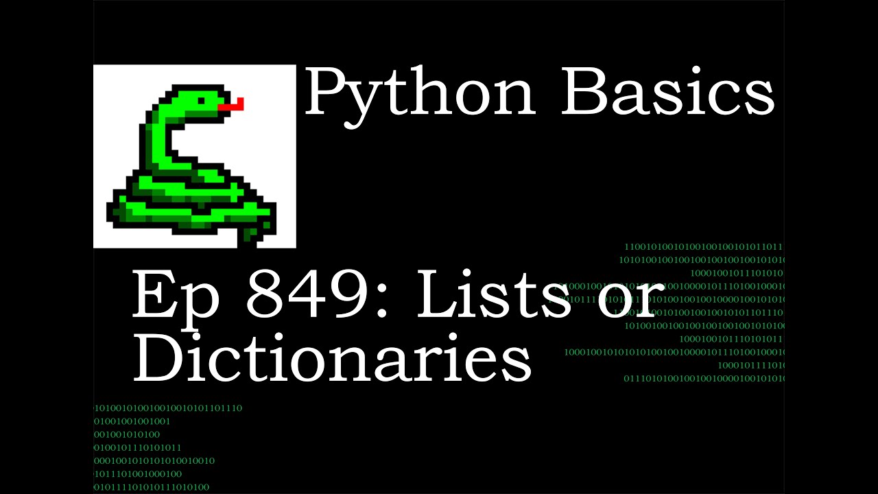 Python Basics Tutorial What's the difference between Lists and Dictionaries