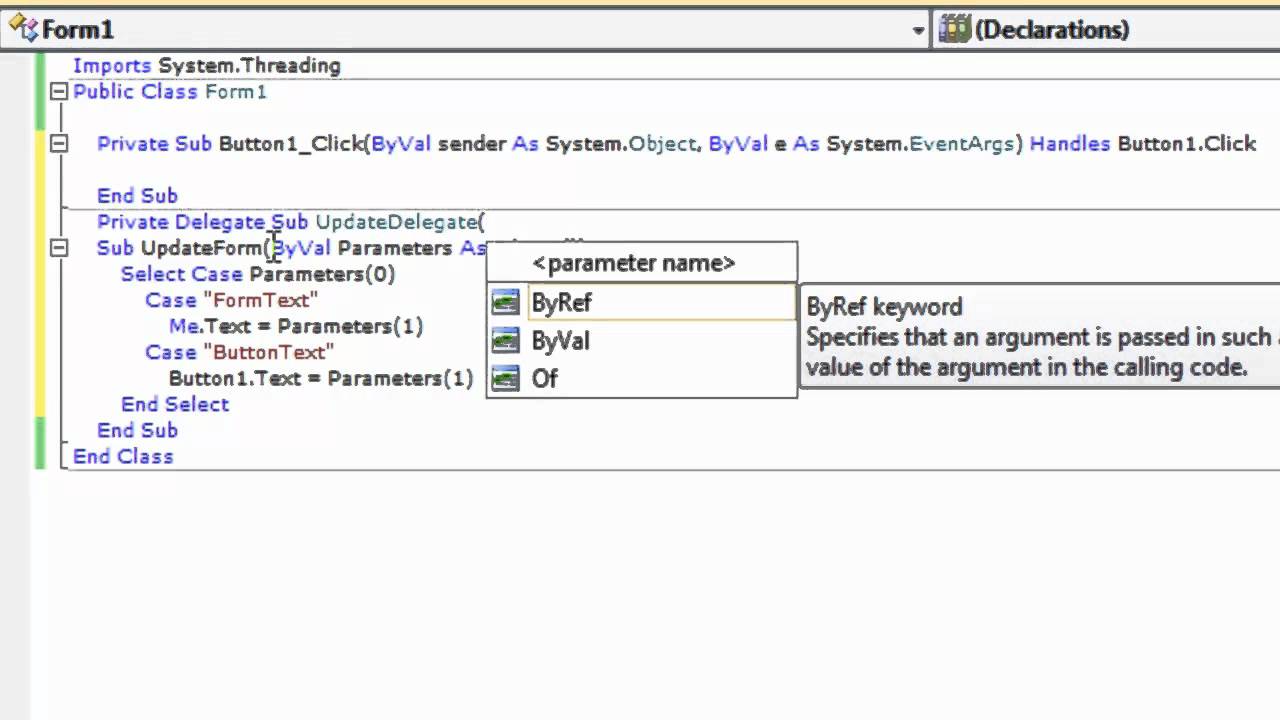 [VB.NET] Multi-Threading Properly Using Delegates