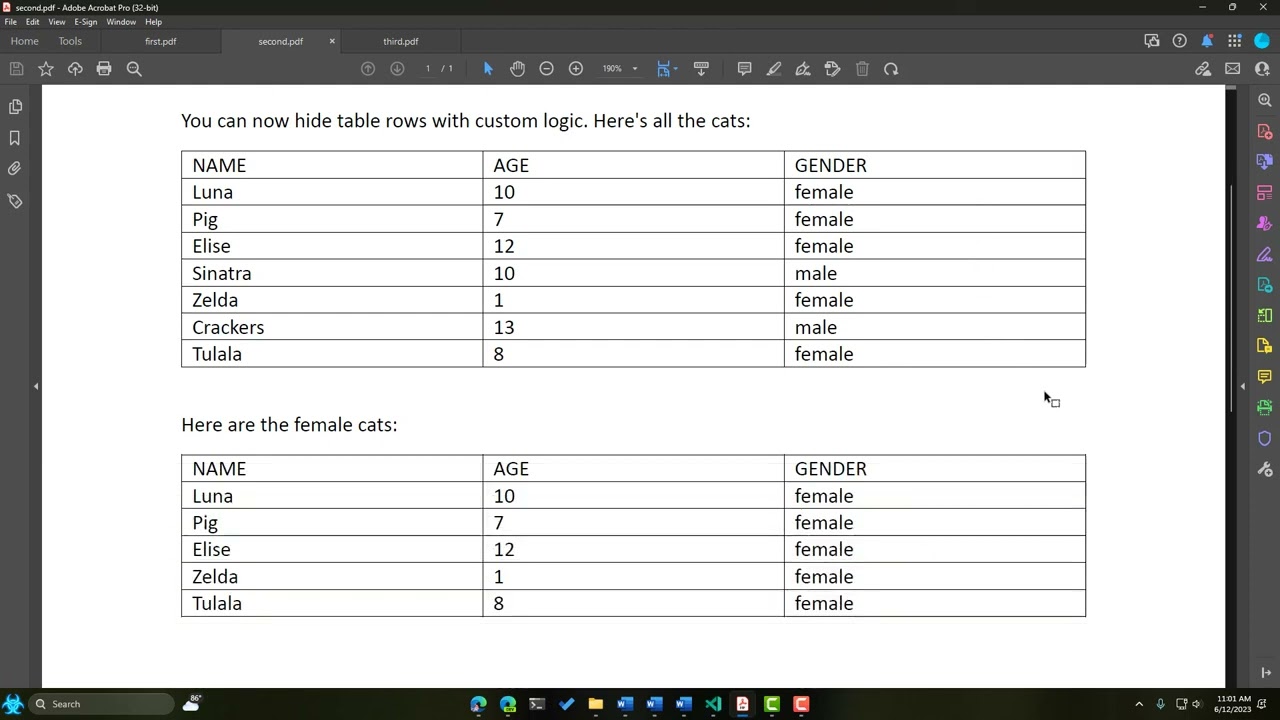 An overview of new table support in Adobe's Document Generation API.