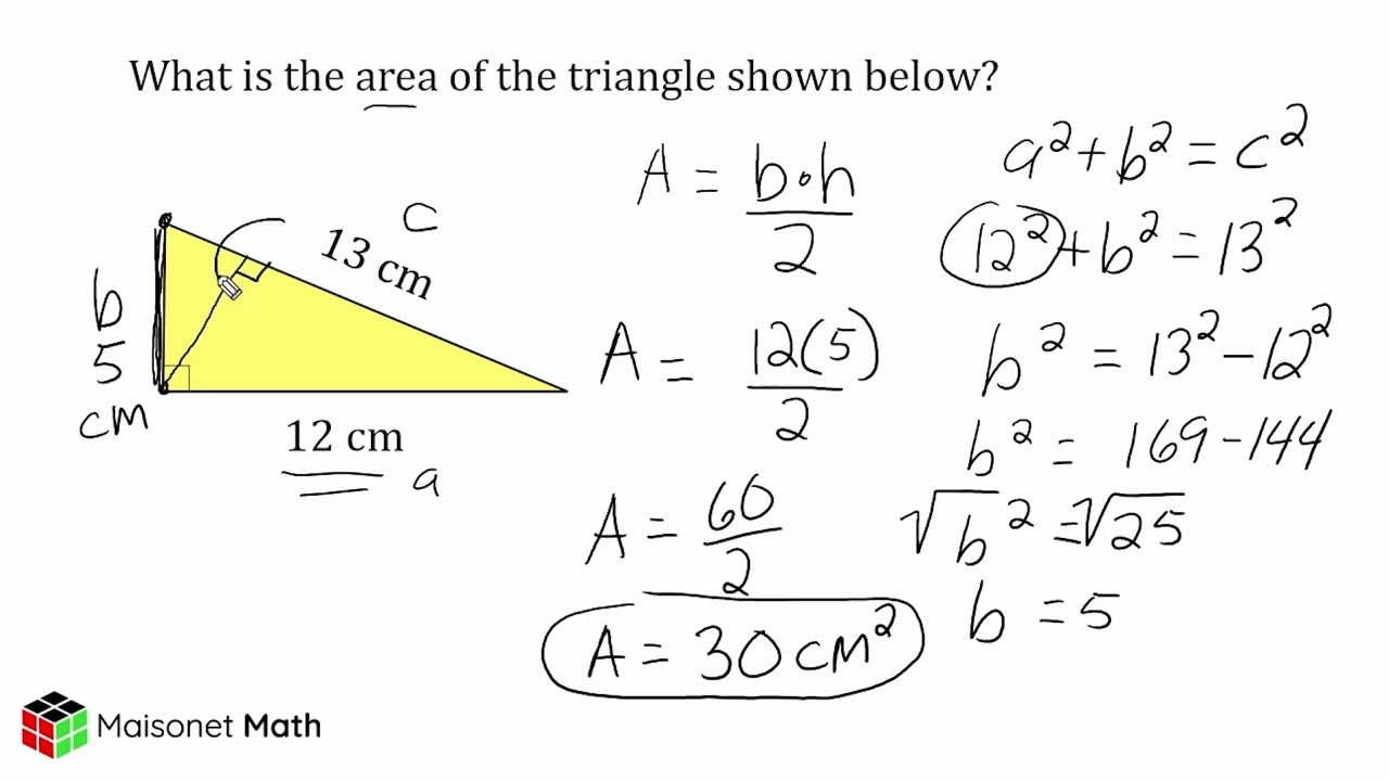 Find Missing Sides Of Right Triangles - The Pythagorean theorem