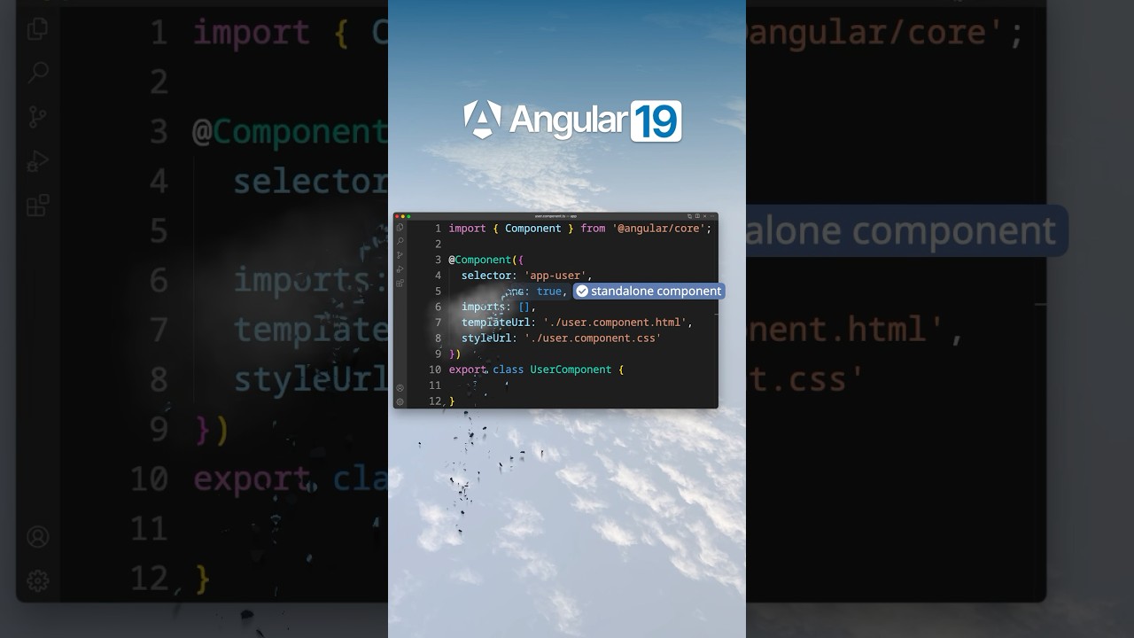 Angular 19: Standalone Components by Default #angular19 #angular