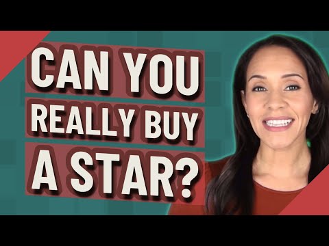 Can you really buy a star?