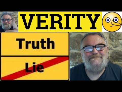 🔵 Verity Meaning - Verity Examples - Verity Definition - Verity Defined - Formal English - Verity