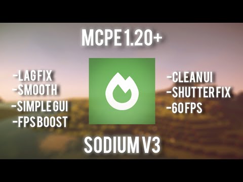 Sodium Mod For Minecraft PE 1.21+ (FPS BOOST) | Max Gaming