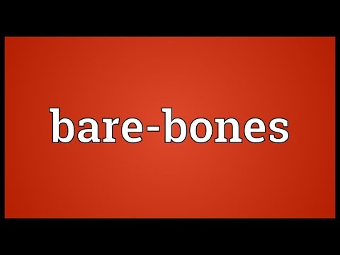 Bare-bones Meaning