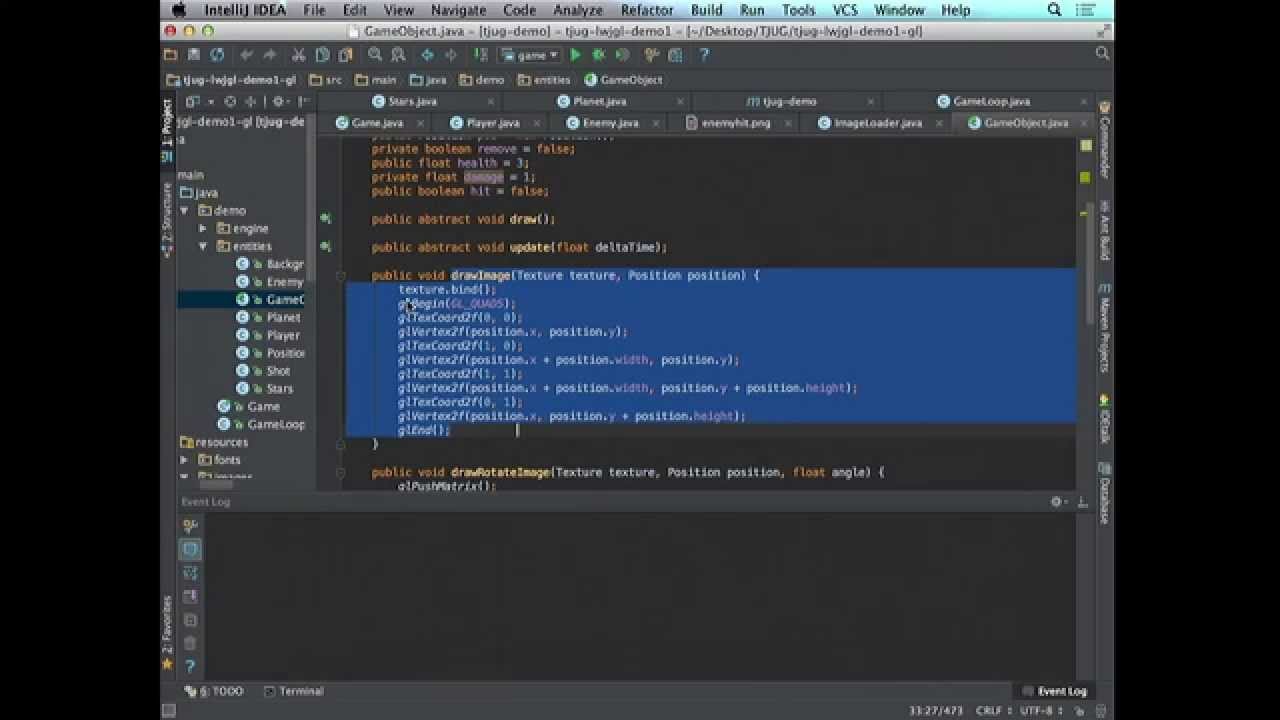 2014-12 Java Game Development using the LWJGL