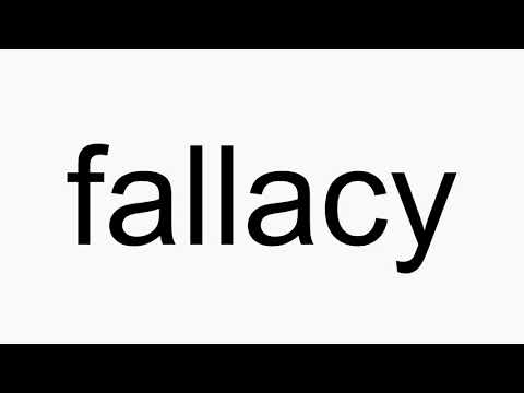 How to pronounce fallacy