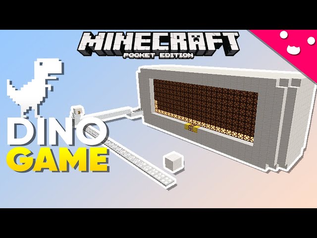 Google Dino Game in Minecraft Pe Minecraft Map