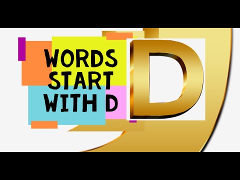 Words Starting With D - Popular words in english