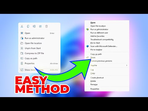 Change Windows 11 Right Click Menu | Old Right Click menu| Win11 Classic Menu Fix!