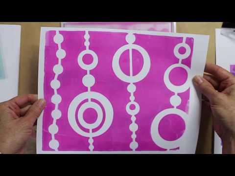 Bead Stencil - Designed to print with 8x10 Gelli Arts® printing plate