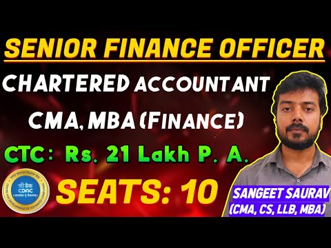 CA, CMA, MBA Finance Vacancies in CDAC