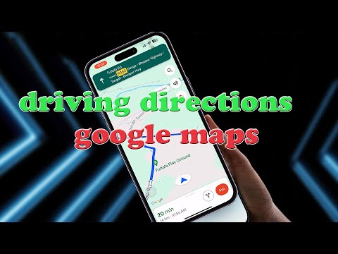 How to use google map driving direction on iphone