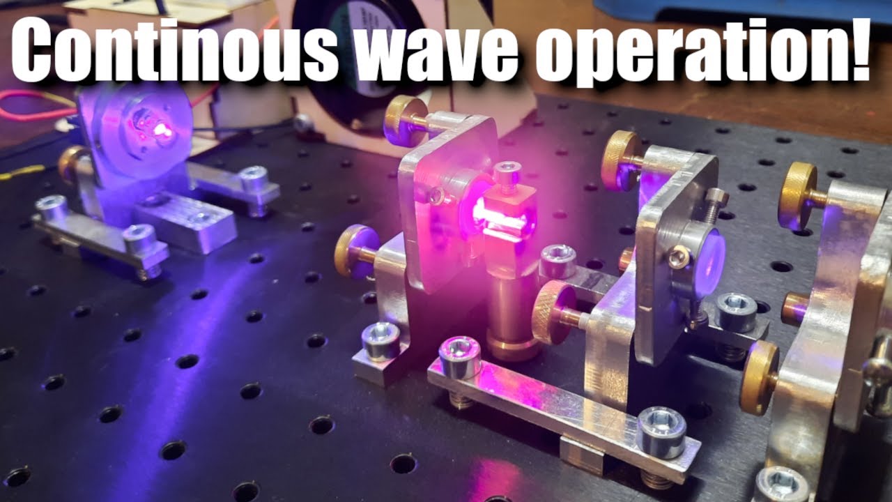 A continous wave diode pumped RUBY LASER