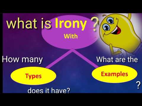 What is irony || Types of irony || Examples of Irony #situationalirony #dramaticirony #verbal#irony
