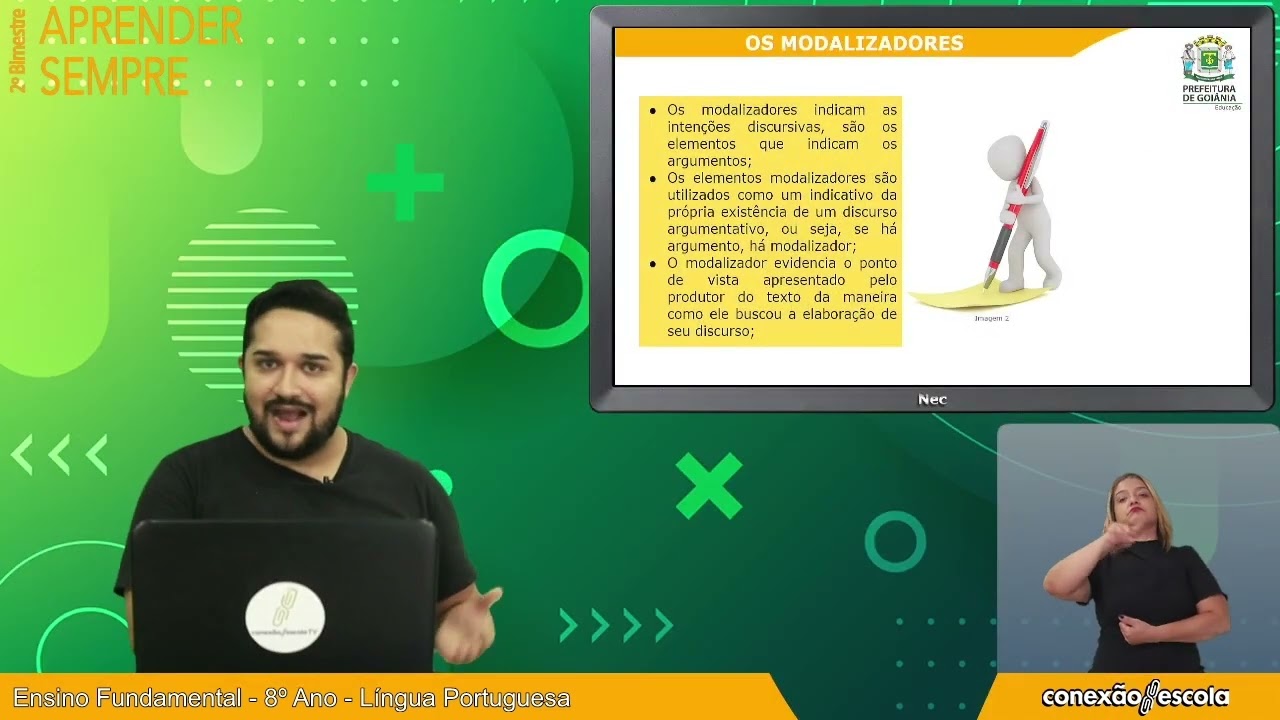 Aprender Sempre - Língua Portuguesa - 8º ano - 2º Bim - Videoaula 3 - Os modalizadores