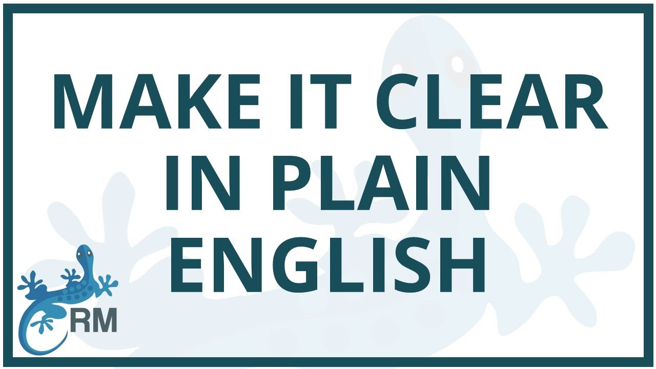 Academic tools and resources: Make it clear in plain English