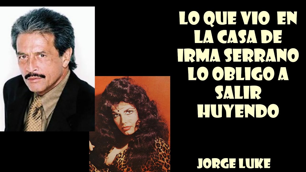Lo que vio  en la casa de Irma Serrano lo obligo a salir huyendo