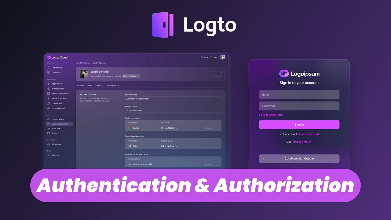 Logto: Free Open Source Identity Infrastructure for Developers