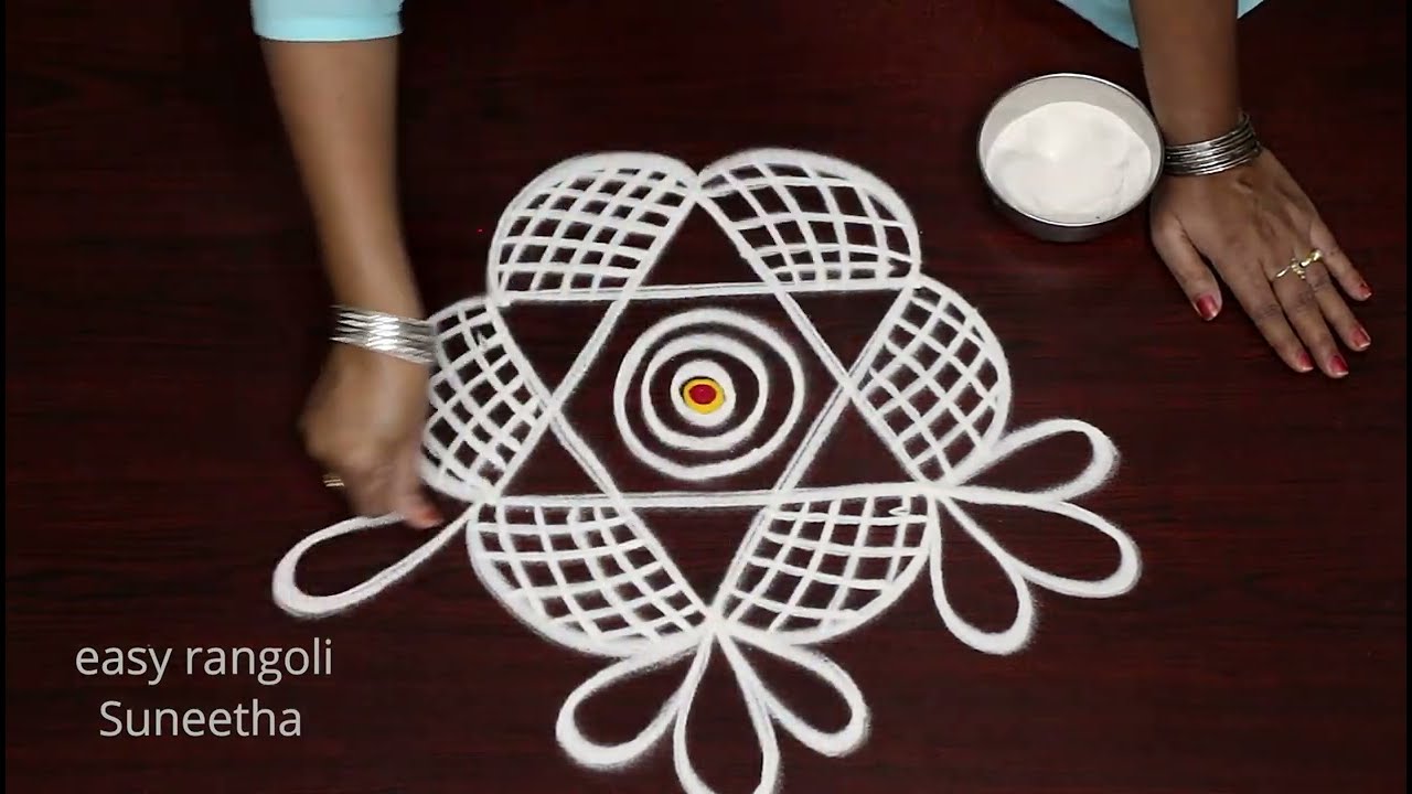 New Beautiful Easy Pandaga Muggulu - Blouse Designs