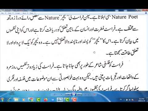 Introduction in Urdu of Robert Frost - Robert Frost