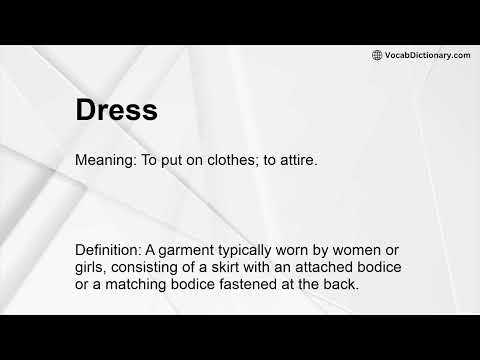Dress Meaning