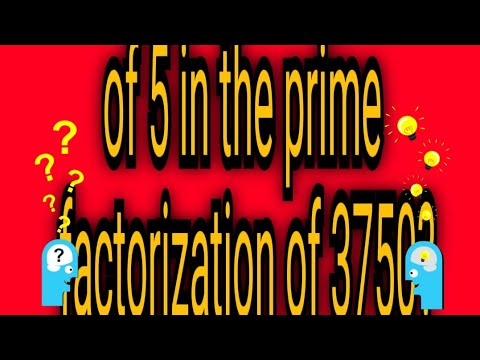 How to find exponent of 5 in the prime factorization of 3750?#compititive #ctet #ctetexam #kartet