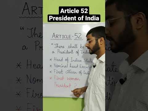 Article 52 | President of India #upsc #polity #indianconstitution #ssc #gk #gkfacts #fact #shorts
