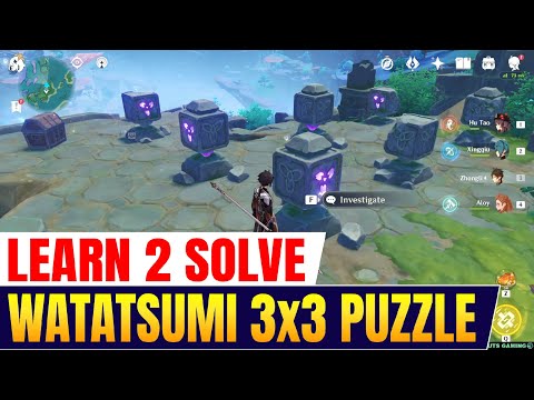 Watatsumi Island 3x3 Cube Puzzle | Inazuma 2.1 |【Genshin Impact】