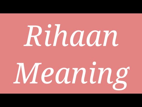 Discovering the Meaning of Rihaan in Urdu