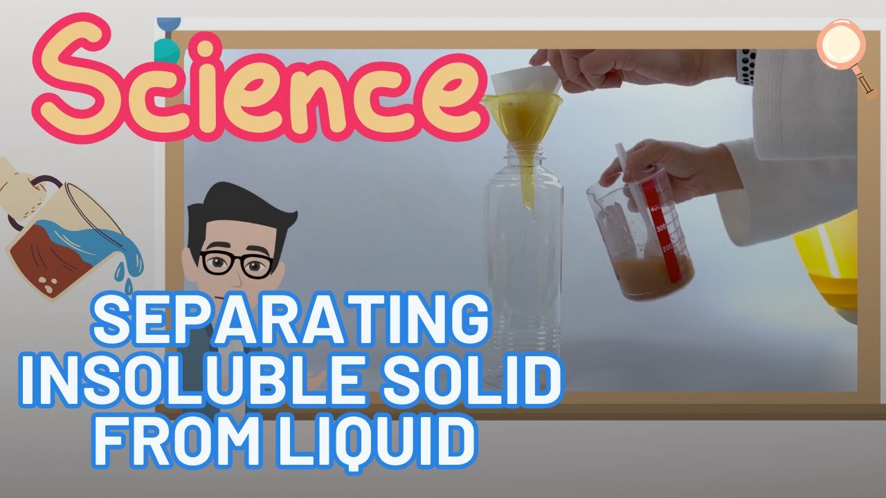 How do we separate an insoluble solid from a liquid?