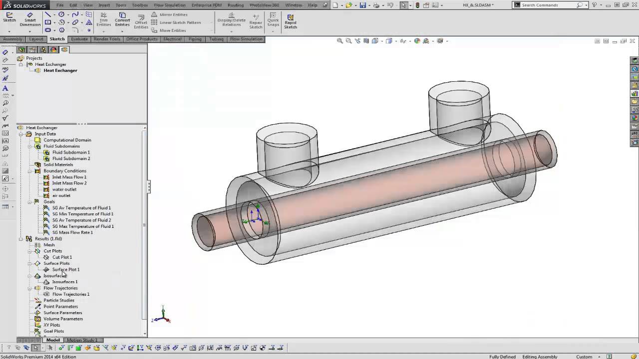 SolidWorks Flow Simulation -- Results Visualization