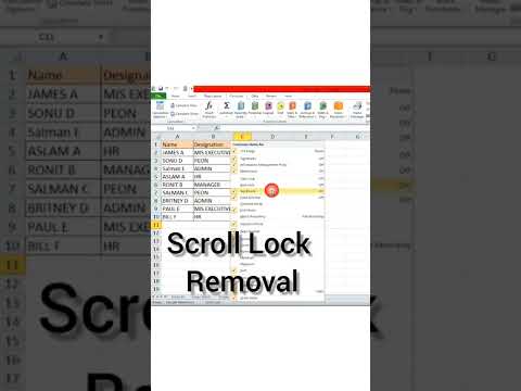 #Scroll Lock #remove #hacks #tricks #shorts #excel #knowledge Ration