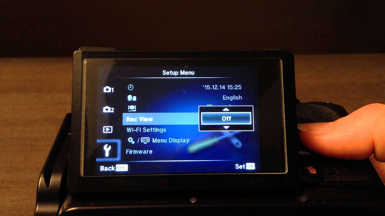 Olympus Custom Menu Introduction & Activation