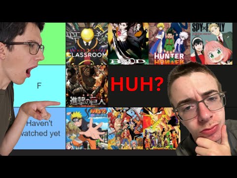 THE "COMPLETE" (not rlly) ANIME TIER LIST - with Levi and Lincoln