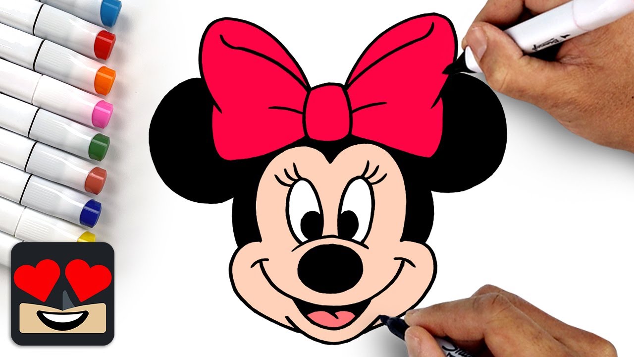 How To Draw Minnie Mouse | Beginner Drawing Tutorial (Step-by-Step)