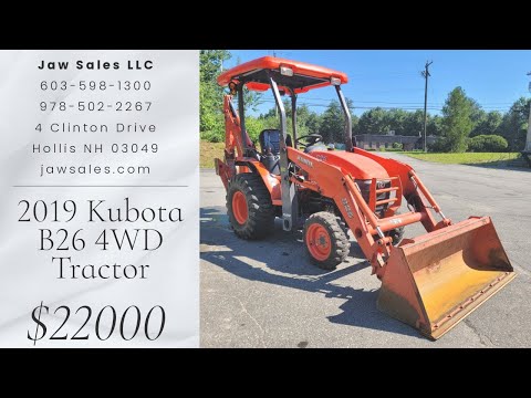 2019 Kubota B26 4WD Tractor For Sale in Hollis NH For Sale $22000