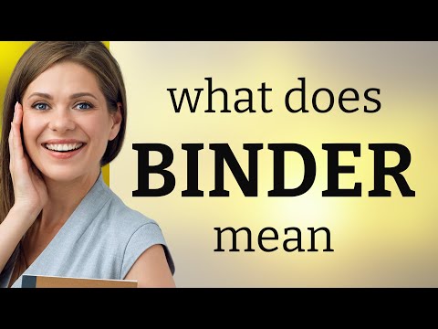 Binder • BINDER definition
