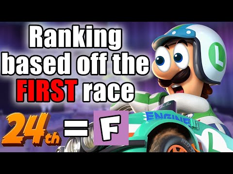 Ranking Mario Kart World tracks based on ONE race