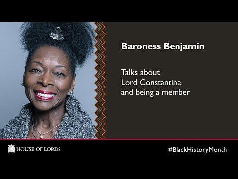 Black History Month | Baroness Benjamin | House of Lords