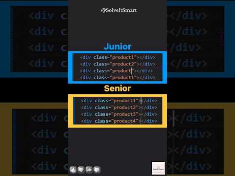 ???? Junior vs Senior || Div tag in HTML || Frontend Developer || Shortcut Trick in HTML