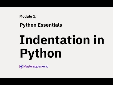 Indentation in Python