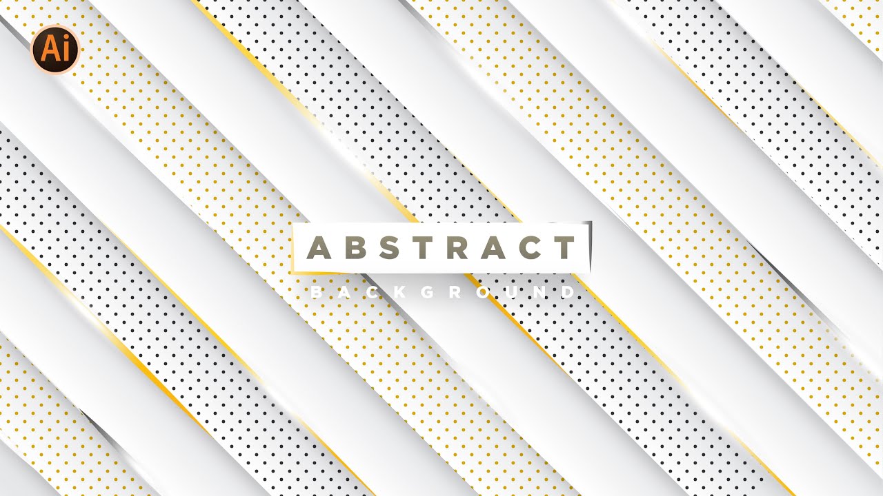 Abstract White Background With Glitter | Adobe Illustrator Tutorial