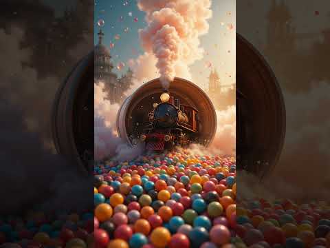 The Candy Train and theValley of Dreams#CandyTrain#FantasyWorld #Whimsi#Dreamscape#JellyBellyLand
