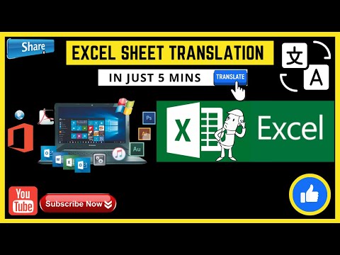 Excel Sheet Translation//English to Telugu//Google Translate