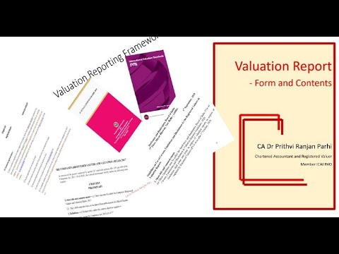 Form and Content of Valuation Reports